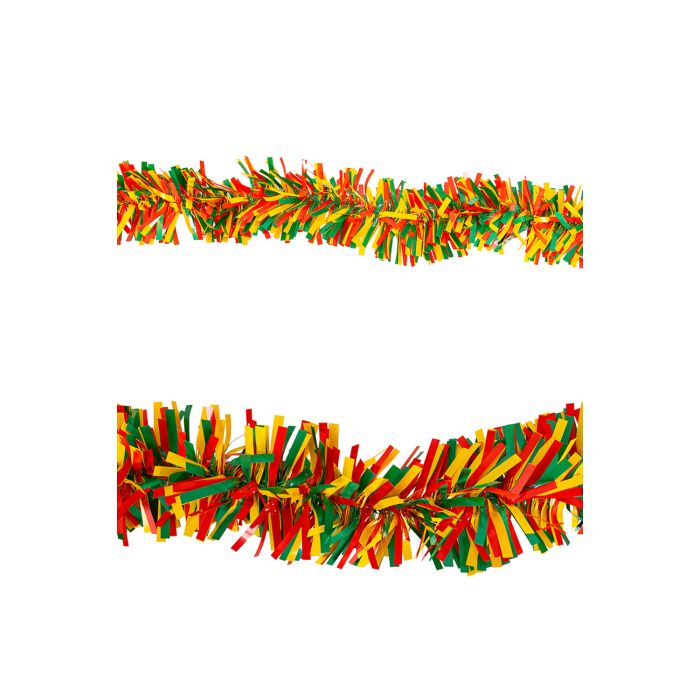 Mooie guirlande rood geel groen slinger Brandvertragend