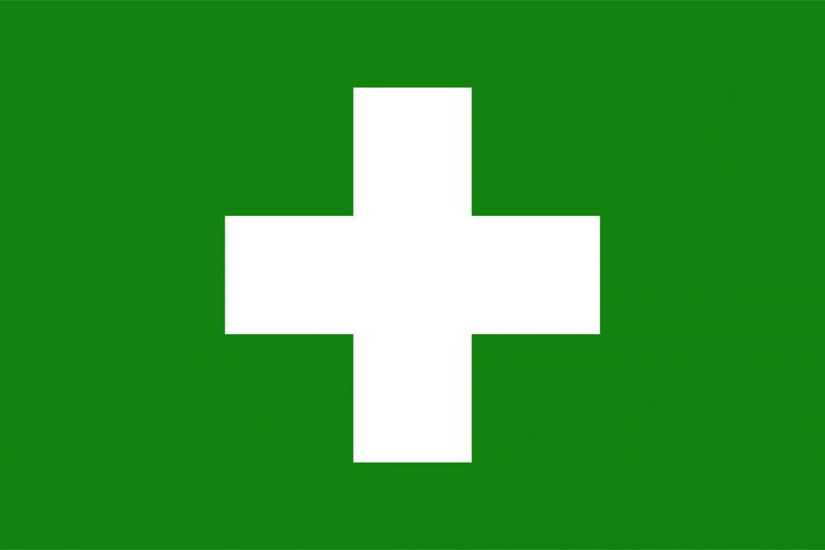 EHBO vlag 100x150cm | Vlaggenclub