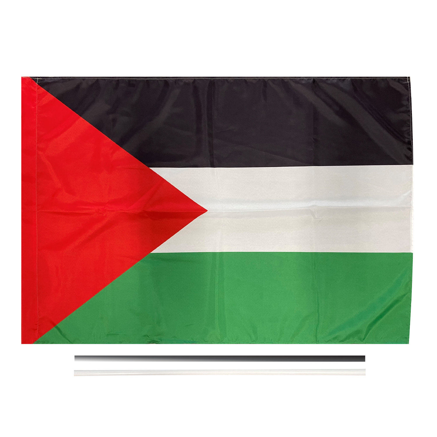 Palestijnse vlag 70x100cm met stok zwaaivlag