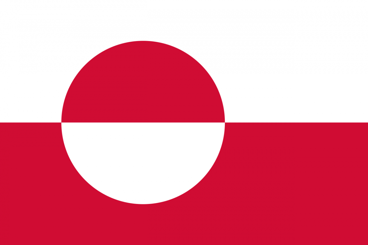 Vlag Groenland 120x180cm | Alleen bij de Vlaggenclub!