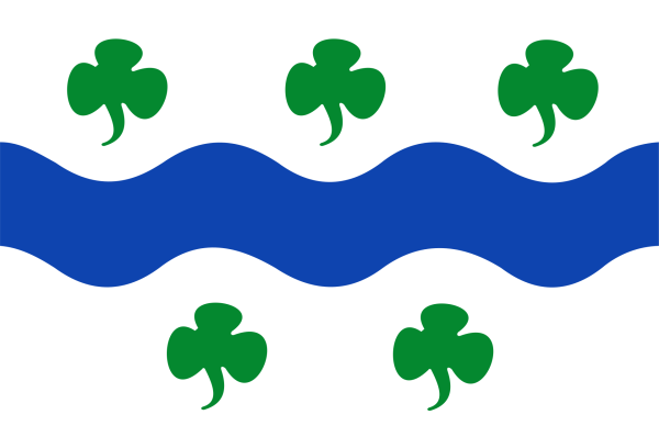 Vlag Attert 70x100cm | Grote Bootvlag Attert