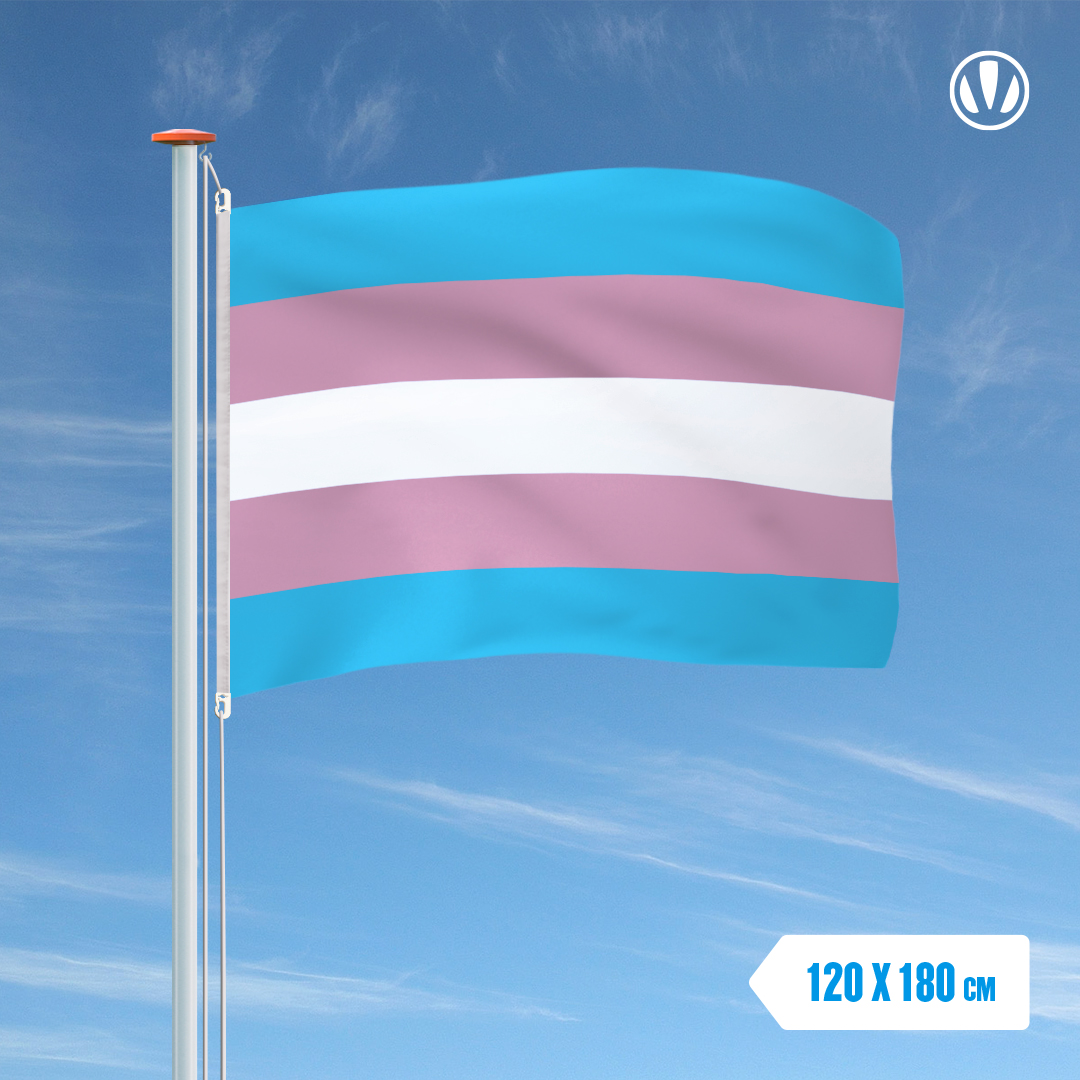 Vlag Transgender 120x180cm | Alleen bij de Vlaggenclub!