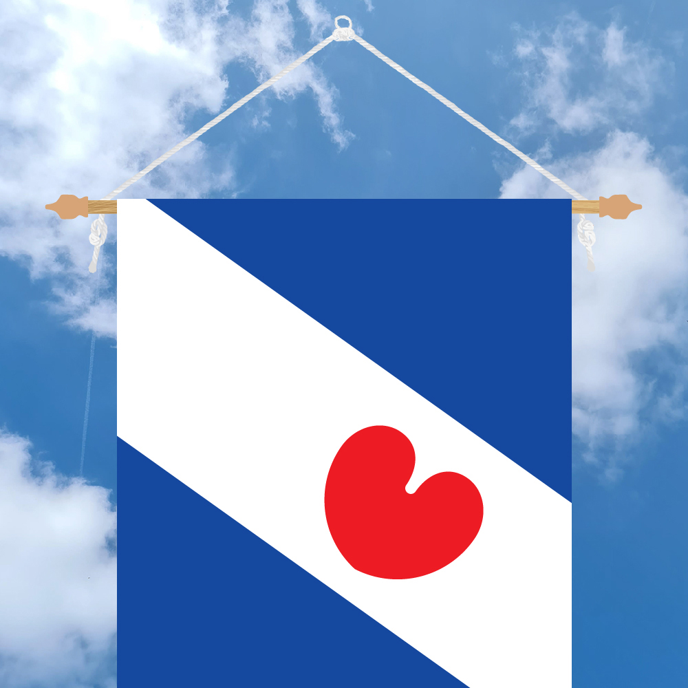 Wimpel Groningen Friesland 300cm met stokje