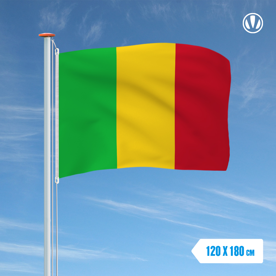 Vlag Mali 120x180cm | Alleen bij de Vlaggenclub!