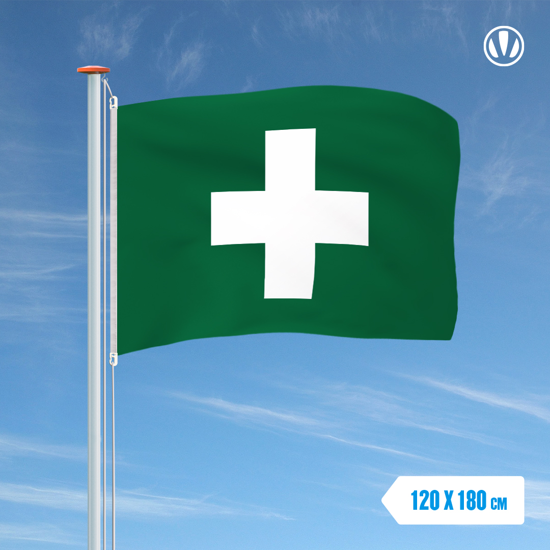 EHBO vlag 120x180cm | Alleen bij de Vlaggenclub!