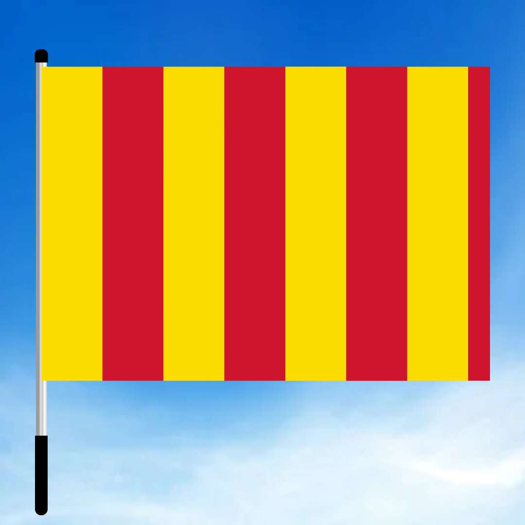 Rood geel gestreepte vlag Formule 1 70x100cm voordelig kopen bij ...