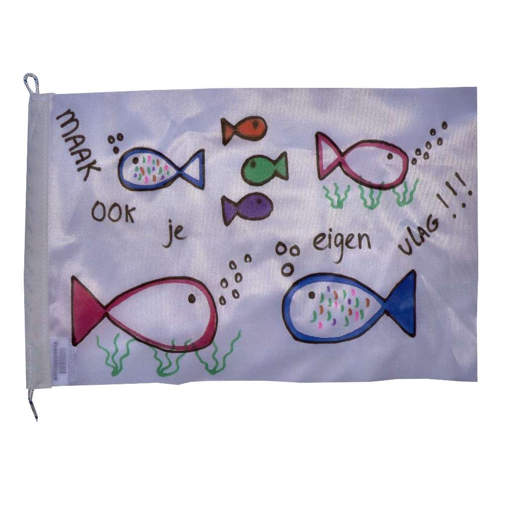 Maak je eigen vlag 70x100cm bestel een Vlaggenclub pakket!