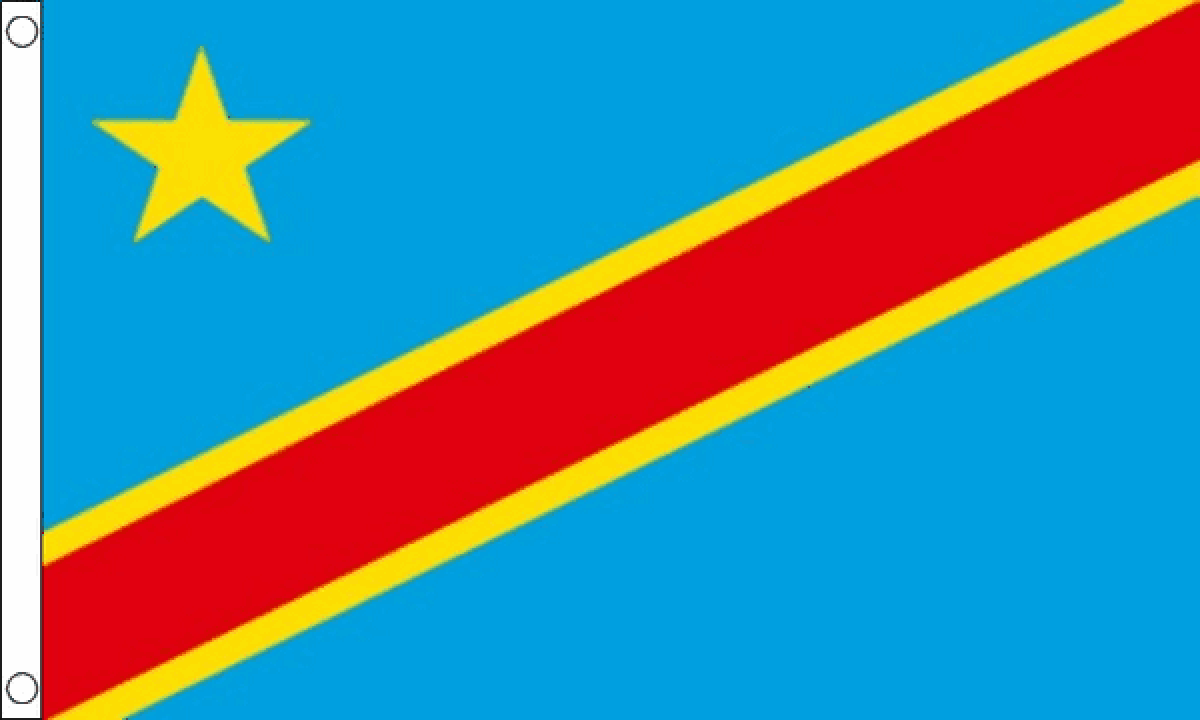 Vlag Congo-Kinshasa (Democratische Republiek Congo) 60x90cm - Best ...