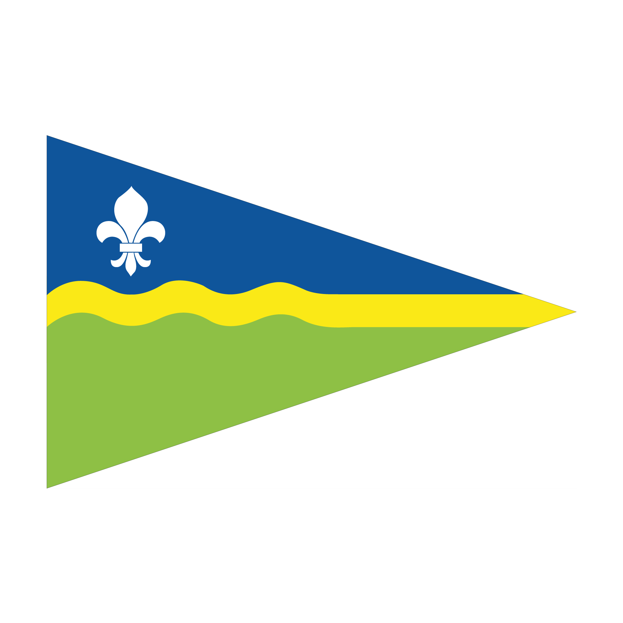 Puntvlag Flevoland 20x30cm | Vlaggenclub