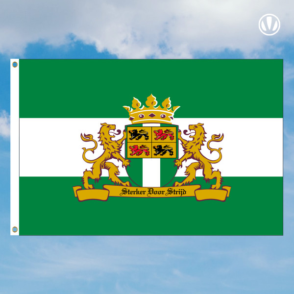 Vlag Rotterdam met wapen 90x150cm voordelig kopen bij Vlaggenclub!