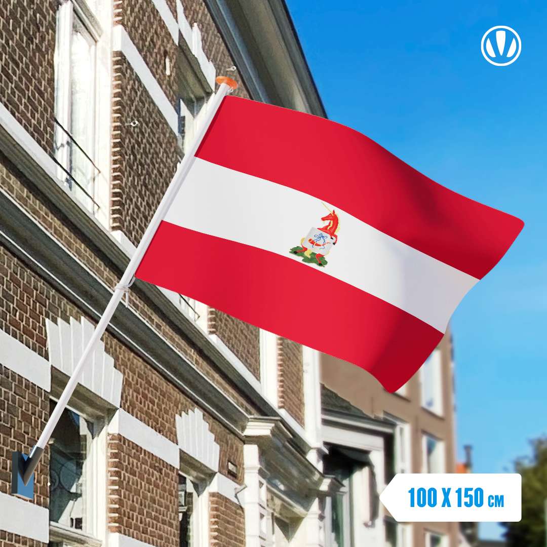 Vlag Hoorn met Wapen 100x150cm | Vlaggenclub