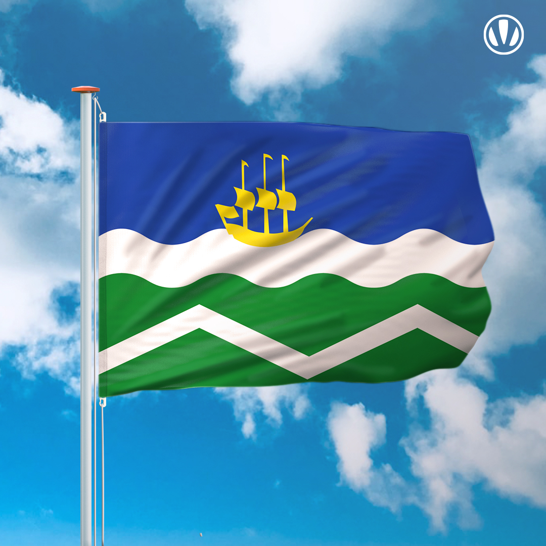 Mastvlag Midden-Delfland 150x225cm | Vlaggenclub