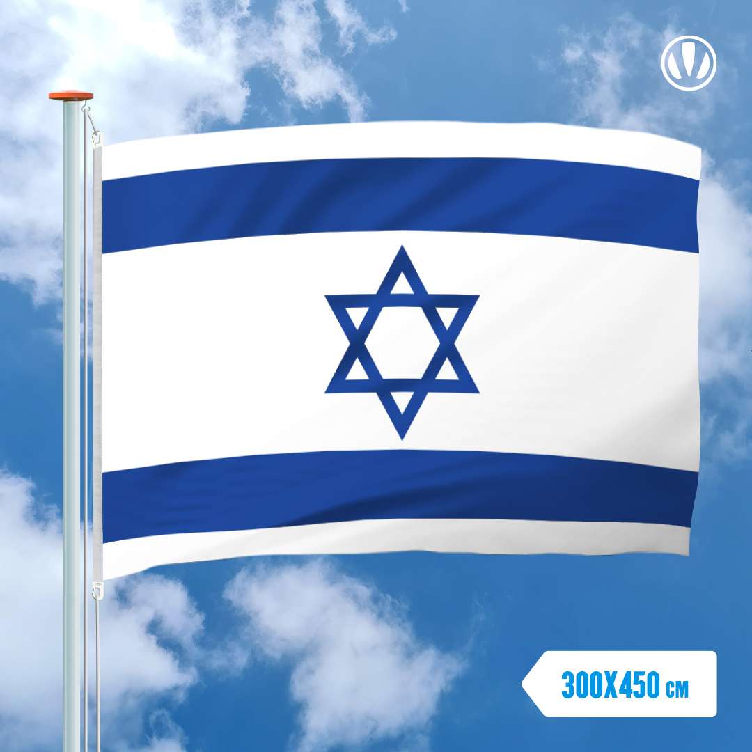 Vlag Israel 300x450cm voordelig kopen bij Vlaggenclub!