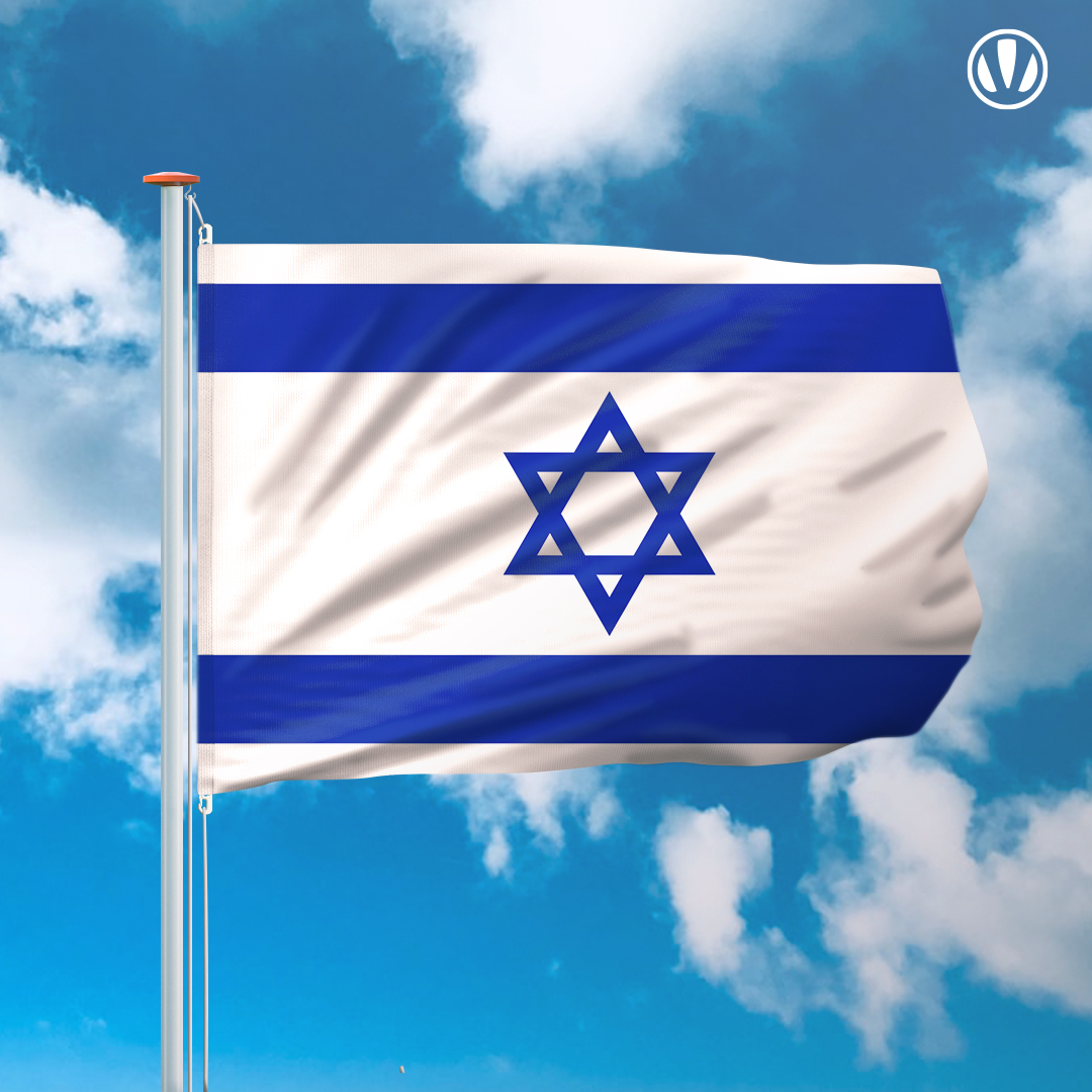 vlag Israël | Israëlische vlag 150x225cm voordelig kopen bij Vlaggenclub!