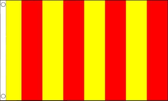 Vlag rood en geel gestreept, racevlag 60x90cm Best Value voordelig ...
