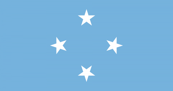Vlag Micronesia 100x150cm - Glanspoly | Vlaggenclub