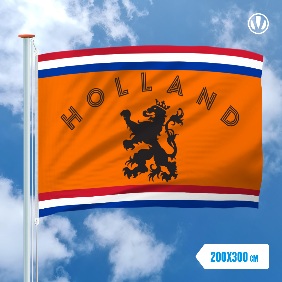 Grote Holland vlag Oranje 200x300 cm | Vlaggenclub