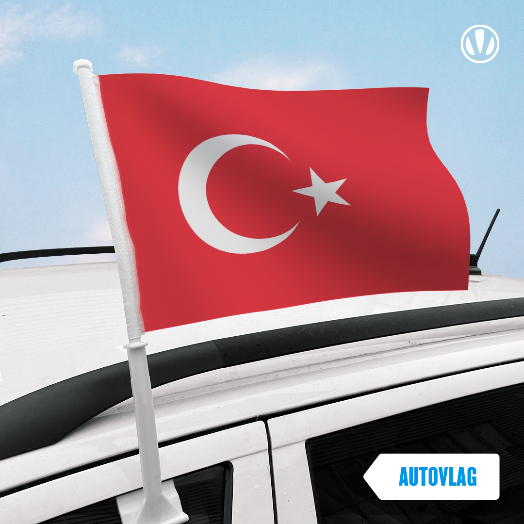 Autovlag Turkije Turkse autovlaggen kopen bij Vlaggenclub!
