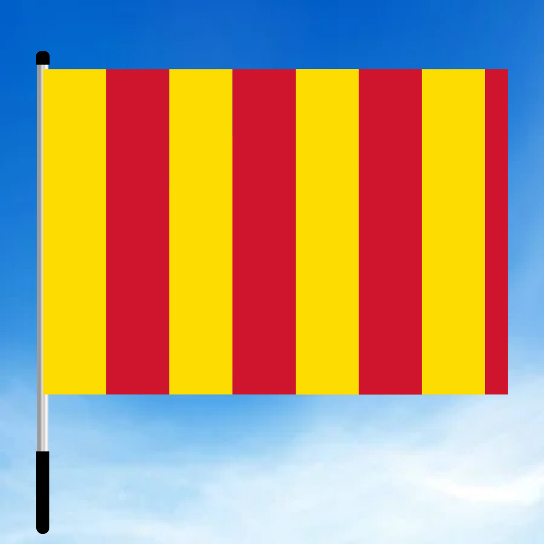Rood geel gestreepte vlag Formule 1 70x100cm voordelig kopen bij ...