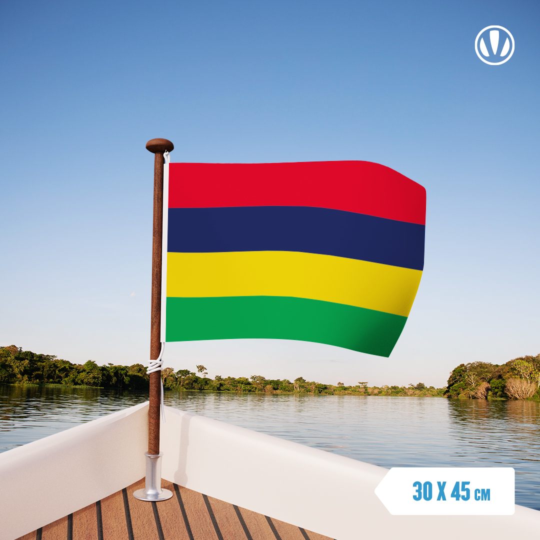 Vlag Mauritius 30x45cm | Vlaggenclub