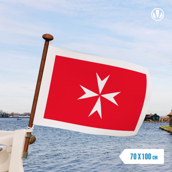 Vlag Malta koopvaardij 70x100cm | Vlaggenclub