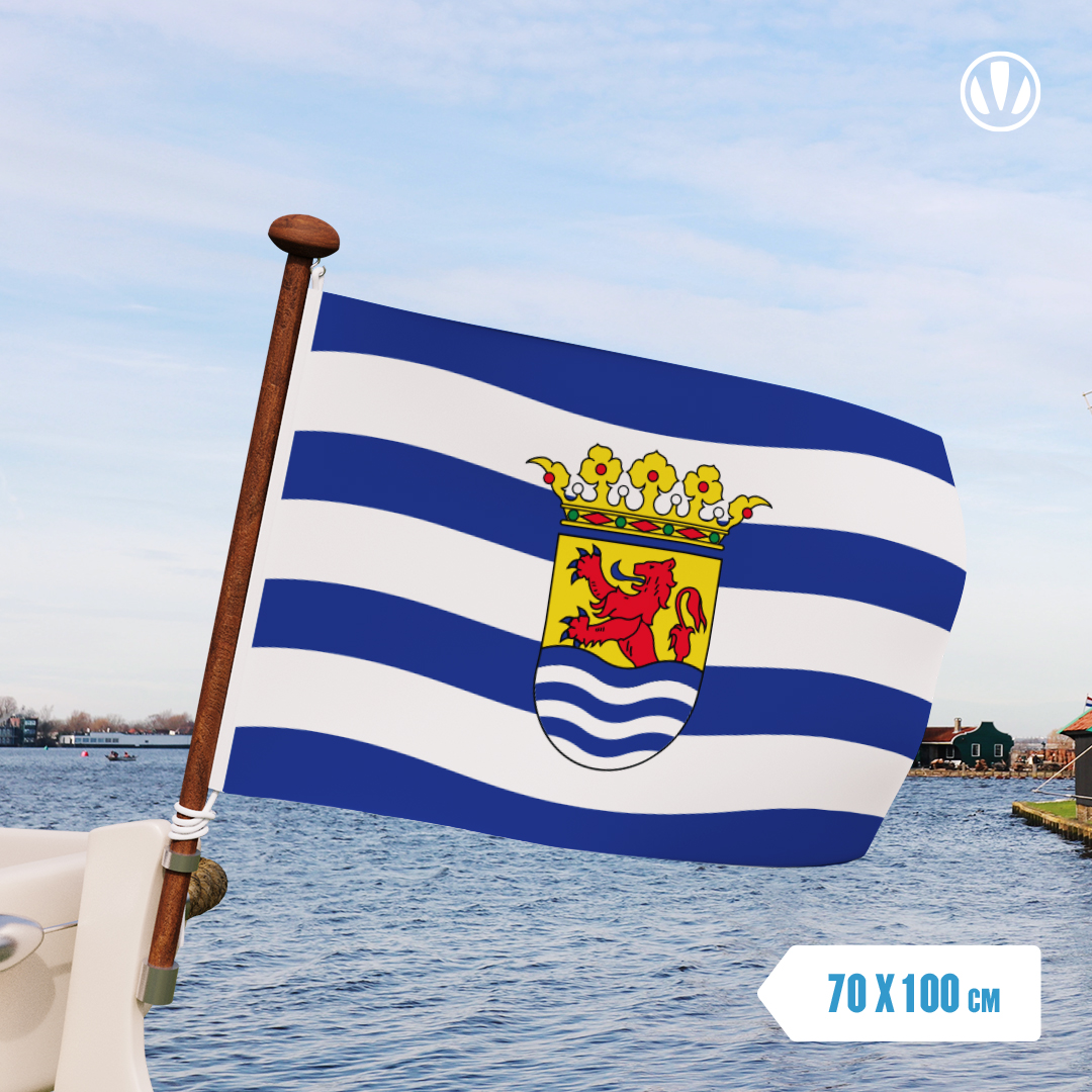 Zeeuwse vlag 80x120cm | Natuurlijk Vlaggenclub