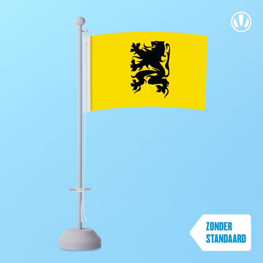 Tafelvlag Vlaamse Strijdvlag 10x15cm | Vlaggenclub